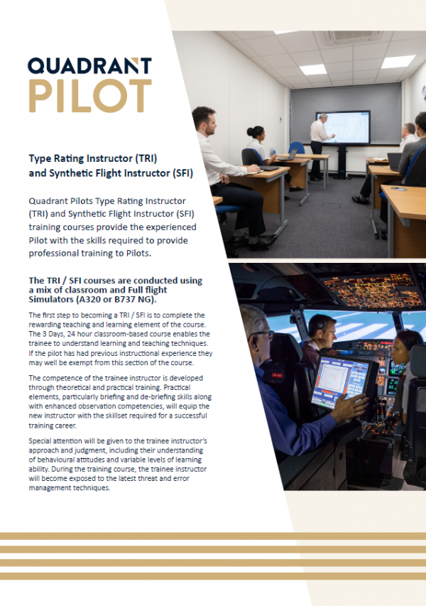 TRI / SFI Ratings – Quadrant Pilot